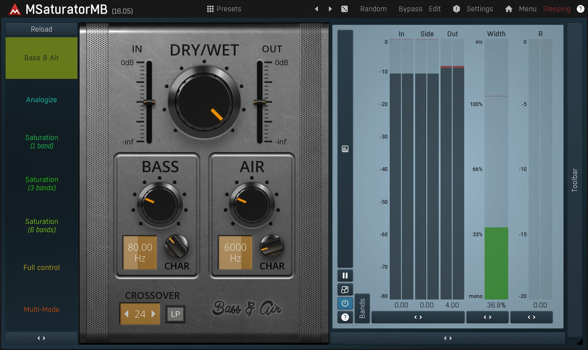 Melda MSaturatorMB 멀티밴드 새츄레이션 – 플러그인샵